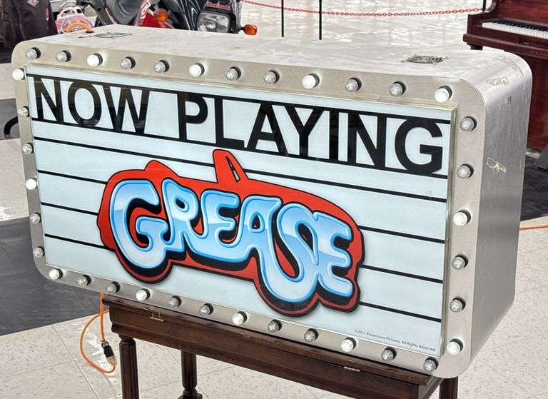 4ft Grease Broadway Musical DS Lighted Sign - Kraft Auction Service, LLC