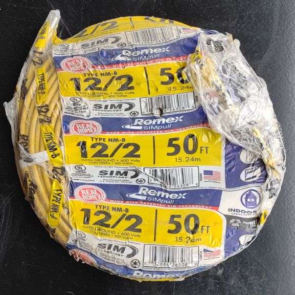 (M) 12/2 Romex SIMpull NM-B Wire - Kraft Auction Service, LLC