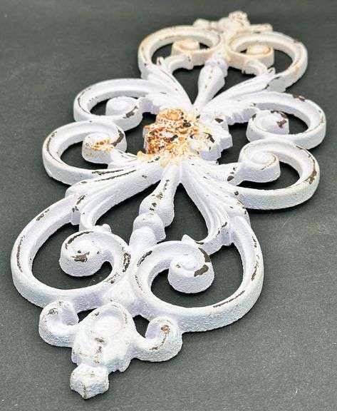 (XX) Vintage Rustic Shabby Chic Cast Iron Scroll Work Wall Decor ...