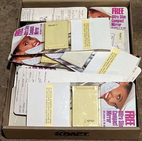 (GD) Cigarette Advertising Capri Compact Mirrors - Kraft Auction ...