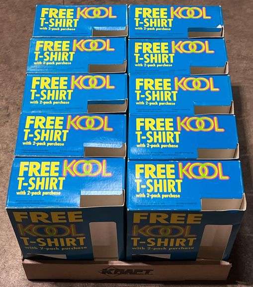 (GD) Cigarette Advertising Kool T Shirts - Kraft Auction Service, LLC