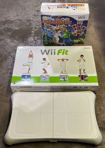 (E) Nintendo WII Fit Boards no Game and Magical Carnival Mat and game ...