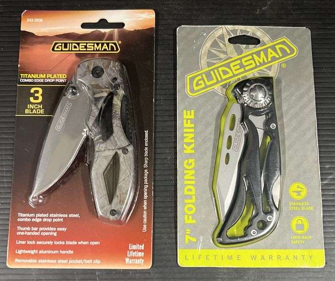 (AL) Pair Of Guidesman 7” Folding Knives. - Kraft Auction Service, LLC
