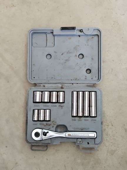 Craftsman Socket & Bit Set and 1/4" Drive Socket Set. - Kraft Auction ...