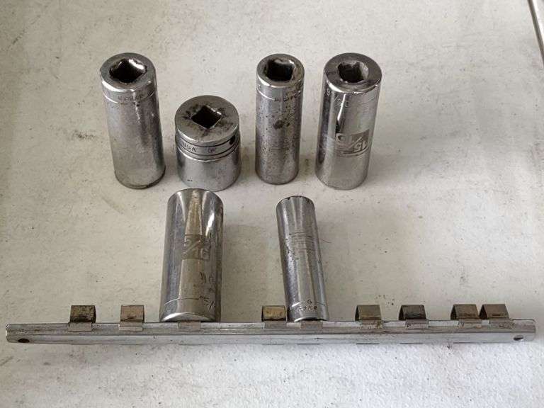 Snap-On & Craftsman Sockets w/ Pittsburgh Socket Rail Organizer - Kraft ...