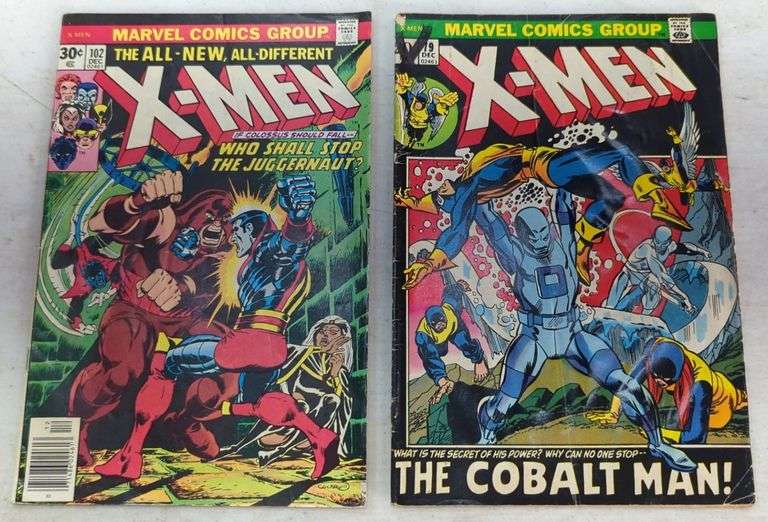 (D) Marvel X-Men Cobalt And Juggernaut Comic Books - Kraft Auction ...