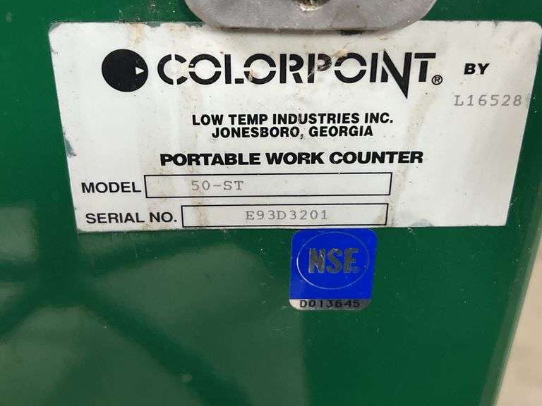 (G) ColorPoint Portable Work Counter. - Kraft Auction Service, LLC