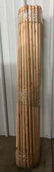 (ZZ) Bundle Of Wooden Broom Handles - Kraft Auction Service, LLC