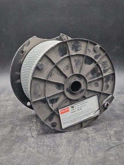(ZZ) Dayton Wire Rope: Galvanized Steel, 7 x 19, 1,400 lb Working Load ...