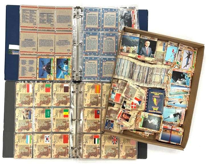 (2) Binders Of 1991 Military Collectors Cards + Loose Military Cards ...
