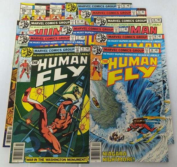 (D) Marvel The Human Fly Comic Books - Kraft Auction Service, LLC
