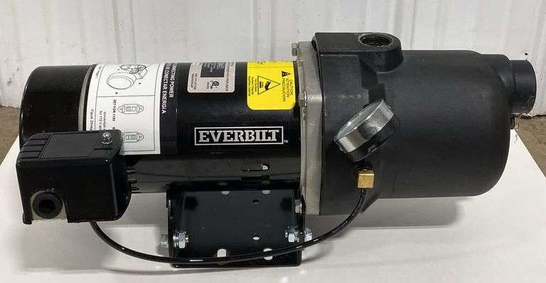 (DZ) Everbilt 1/2 HP Shallow Well Jet Pump - Kraft Auction Service, LLC