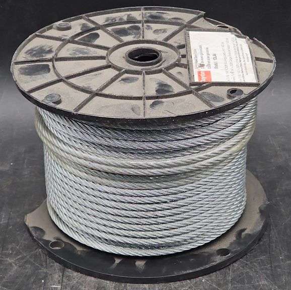 (ZZ) Dayton Wire Rope: Galvanized Steel, 7 x 19, 1,400 lb Working Load ...