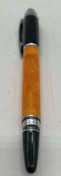 (F) Montblanc Star walker Orange Ballpoint Pen Pen 5.5 long With Cap ...