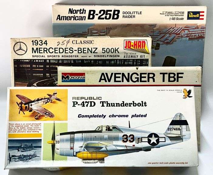 (J) Vintage Model Assembly Kits - Kraft Auction Service, LLC
