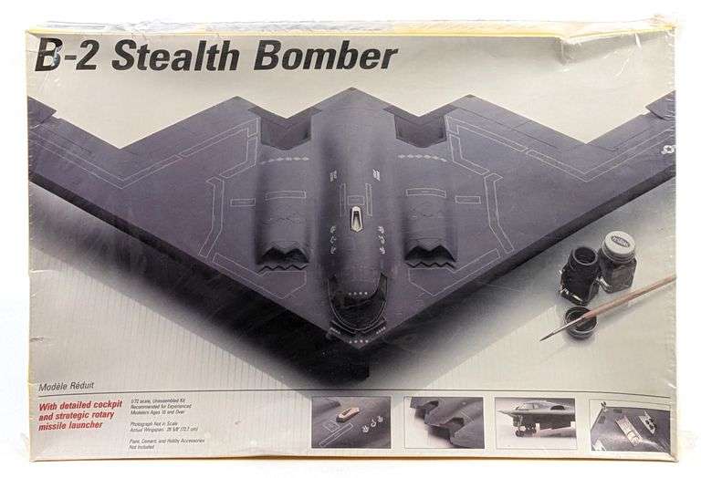 1/72 Scale Testors B-2 Stealth Bomber Model Kit - Sealed - Kraft ...