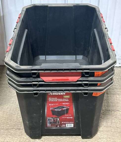 (DZ) Husky 20 Gallon Professional Duty Storage Containers - Kraft ...