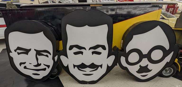 Large Pep Boys Auto Parts 3-Piece Lighted Adv Sign - Kraft Auction ...