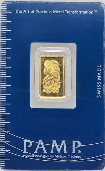 Swiss PAMP 2.5 Gram .9999 Fine Gold Bar In Original Packaging - Kraft ...