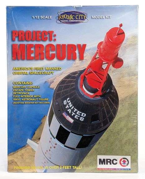 1/12 Scale MRC Project Mercury Space Capsule Model Kit - Sealed - Kraft ...