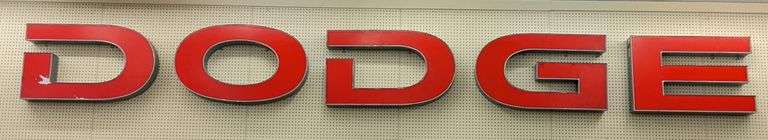 20ft DODGE Dealership Lighted Sign - Kraft Auction Service, LLC