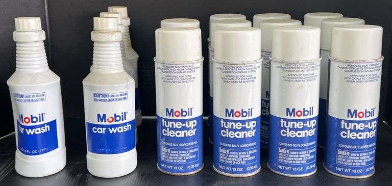 Vintage Mobil Automotive Cleaning Products. - Kraft Auction Service, LLC