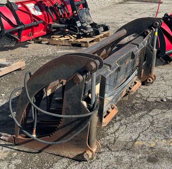 72in Heavy Duty Skid Steer Grapple Rake Attachment - Kraft Auction ...
