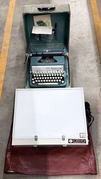 (O) Vintage Office Equipment: Logan Porta-View Slide Viewer & Underwood ...