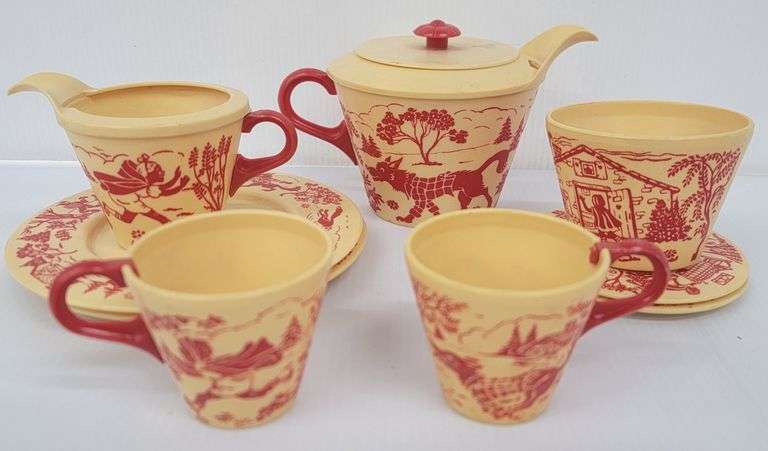 (F) Banner Little Red Riding Hood Children's Tea Set - Kraft Auction ...