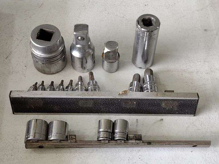 Snap-On & Craftsman Sockets w/ Pittsburgh Socket Rail Organizer - Kraft ...