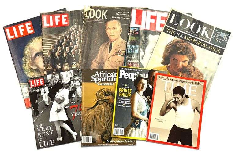 Various Vtg Magazines Incl. LIFE LOOK, And More - Kraft Auction Service ...