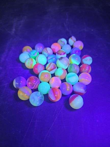 (AD) UV Reactive Marbles - Kraft Auction Service, LLC