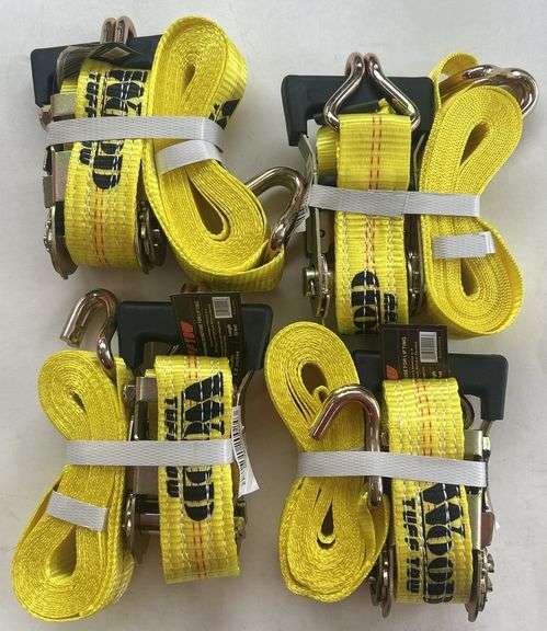Wood Tuff Tow 15’x1.5" Ratchet Straps - Kraft Auction Service, LLC