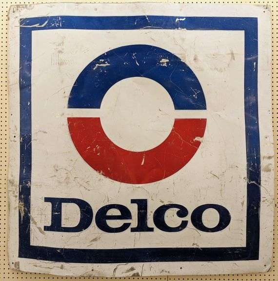 5ft Vintage SST Delco Advertising Sign - Kraft Auction Service, LLC