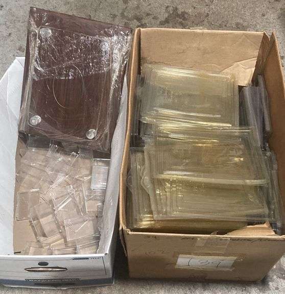 (J) 50 count card holders plus lids to SLU figures and more - Kraft ...