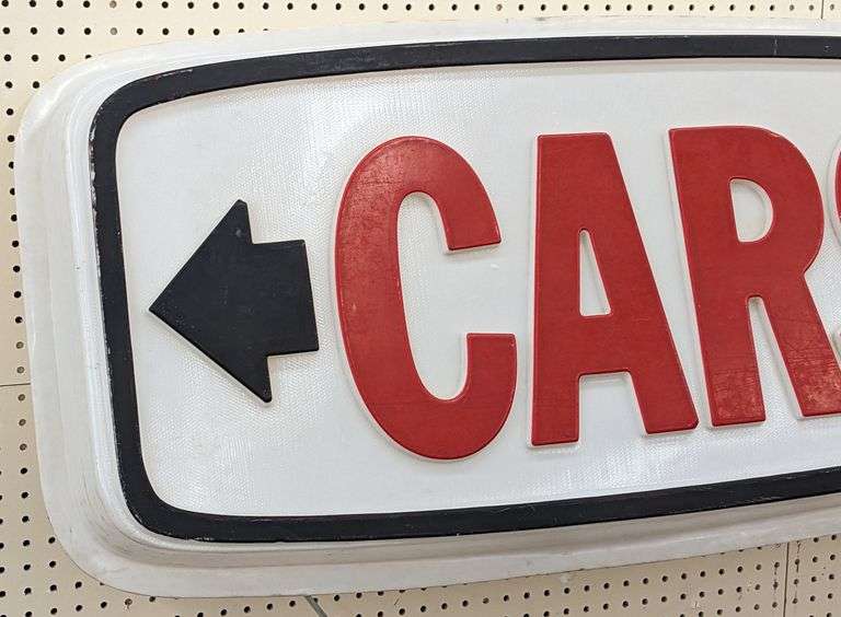 Vintage Cars Embossed Plastic Sign - Kraft Auction Service, LLC