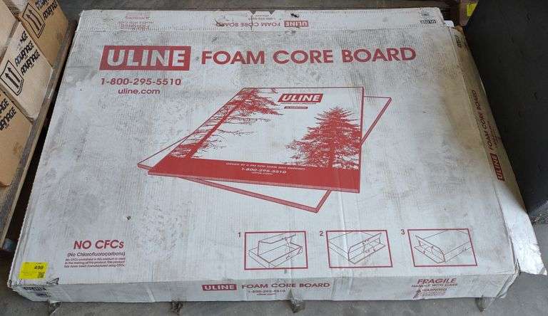 Uline Foam Core White Boards - Kraft Auction Service, LLC