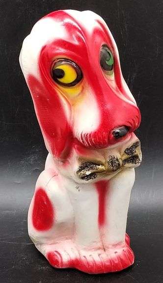 (I) Vintage Carnival chalkware dog figure (12" tall). - Kraft Auction ...