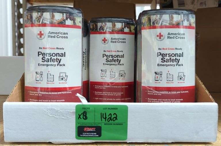 American Red Cross Personal Safety Emergency Pack - Kraft Auction ...