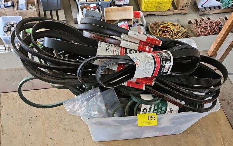Gates Belts, Various Sizes and Types. - Kraft Auction Service, LLC