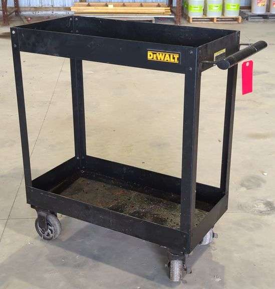 DeWalt 2-Tiered Mobile Metal Shop Cart - Kraft Auction Service, LLC