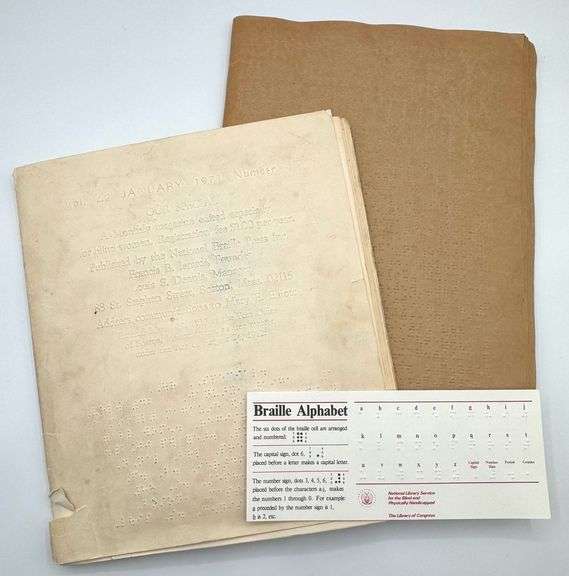 2 Large Braille Books - Kraft Auction Service, LLC