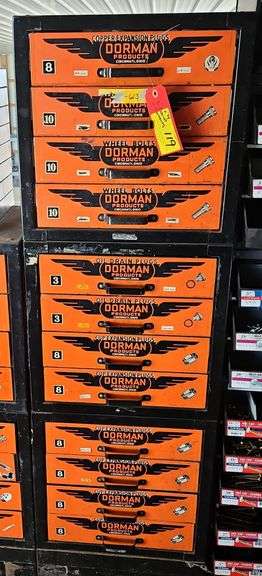Dorman Storage Cabinets and Their Contents. - Kraft Auction Service, LLC