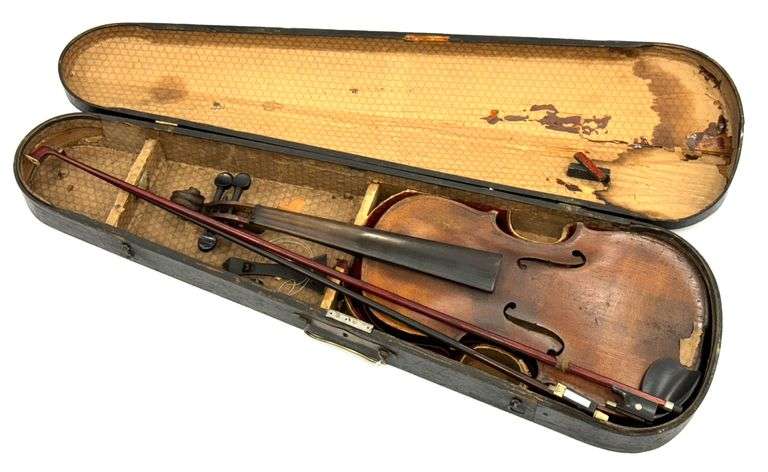 VTG. Hopf Violin And Bow - Kraft Auction Service, LLC