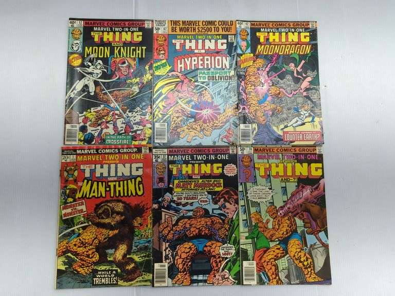 (D) Marvel The Thing Comic Books - Kraft Auction Service, LLC