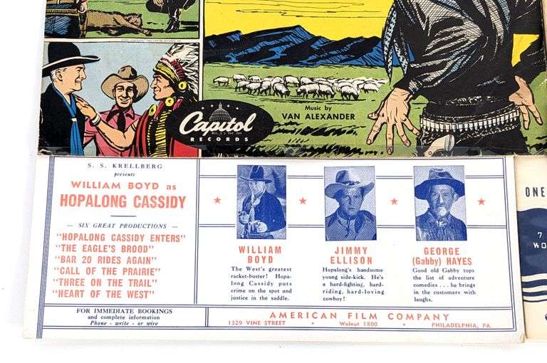 Lot Of Hopalong Cassidy Memorabilia / Collectibles - Kraft Auction ...
