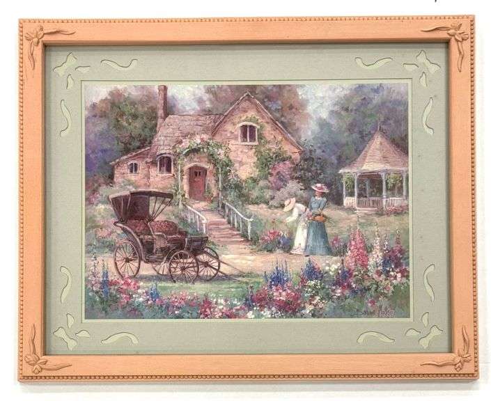 Vintage Barbera Mock Pink Frame Print - Kraft Auction Service, LLC