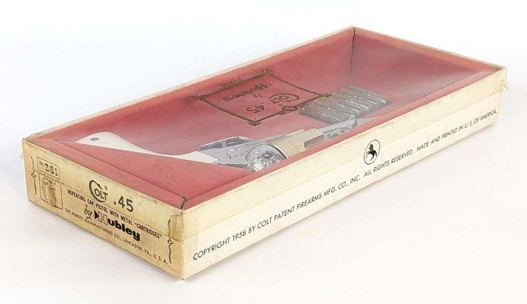 Hubley Colt .45 Cap Gun Revolver In Box - Kraft Auction Service, LLC
