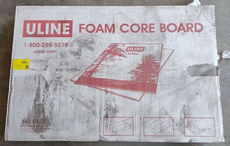 Uline Foam Core White Boards - Kraft Auction Service, LLC