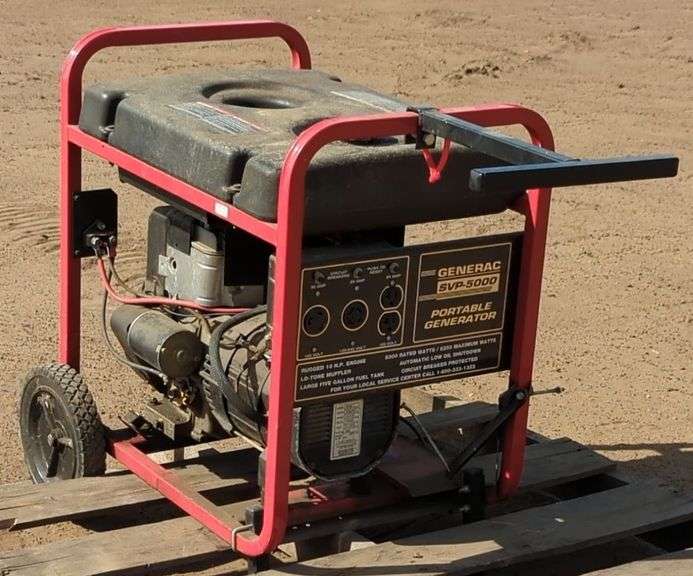 (C) Generac (SVP-5000) Portable Generator - Kraft Auction Service, LLC